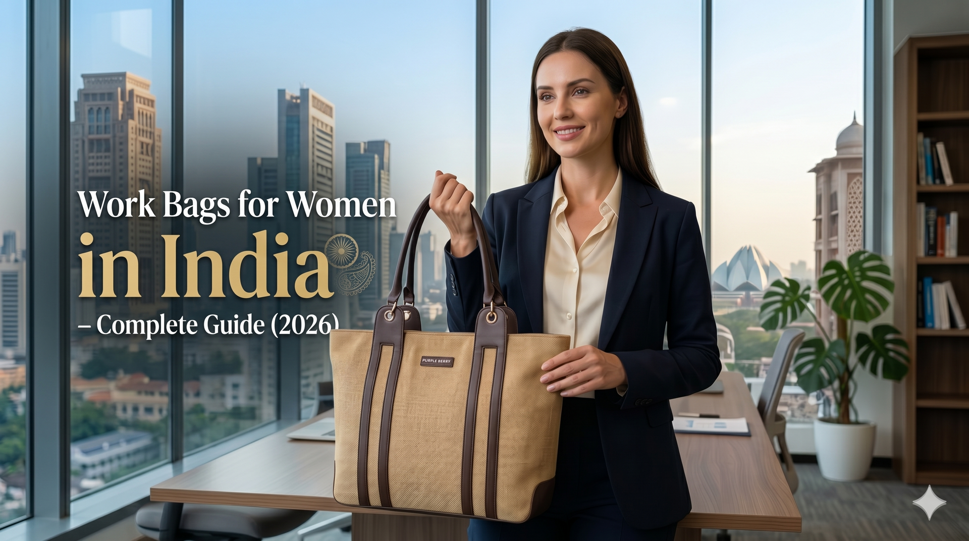 Work Bags for Women in India – Complete Guide (2026) – Purpleberry Bags